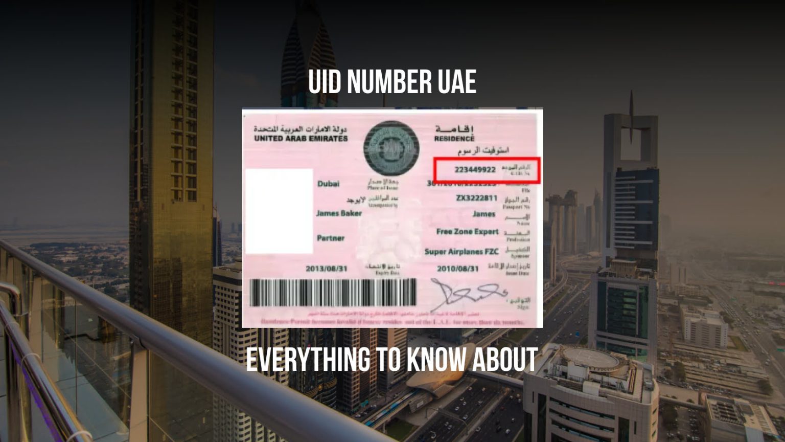 UID Number UAE: Important for Getting the UAE Golden Visa - Golden Visa